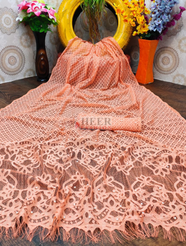 Raffal jacquard weaving saree