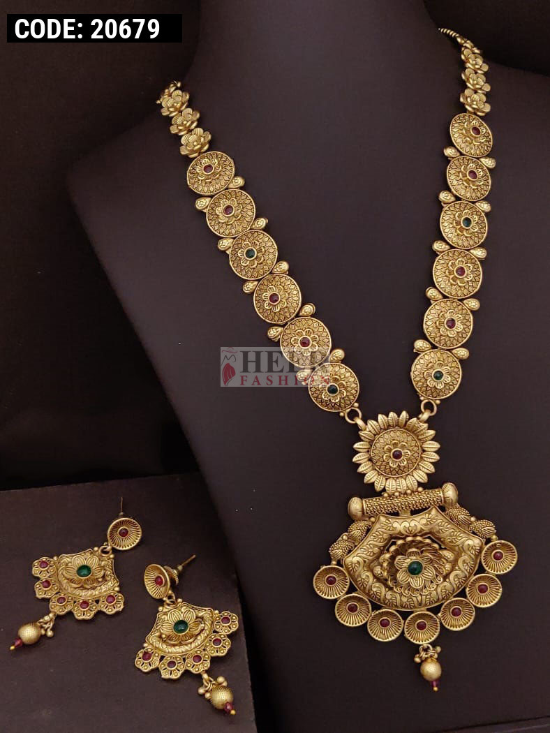 Brass high gold antique long set